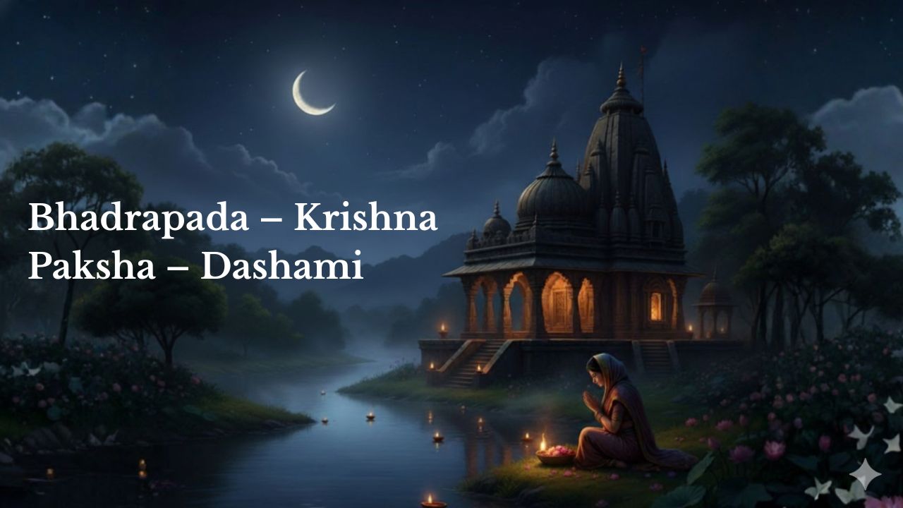 Bhadrapada - Krishna Paksha - Dashami.