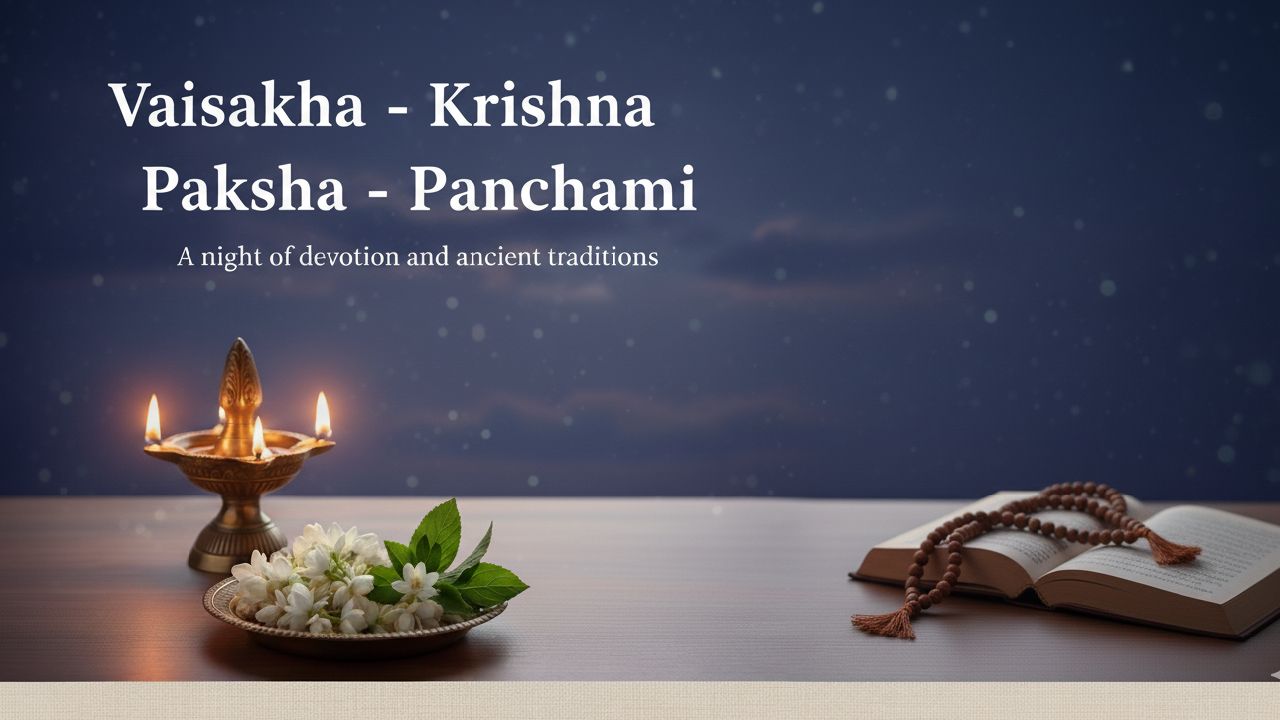 Vaisakha - Krishna Paksha - Panchami.