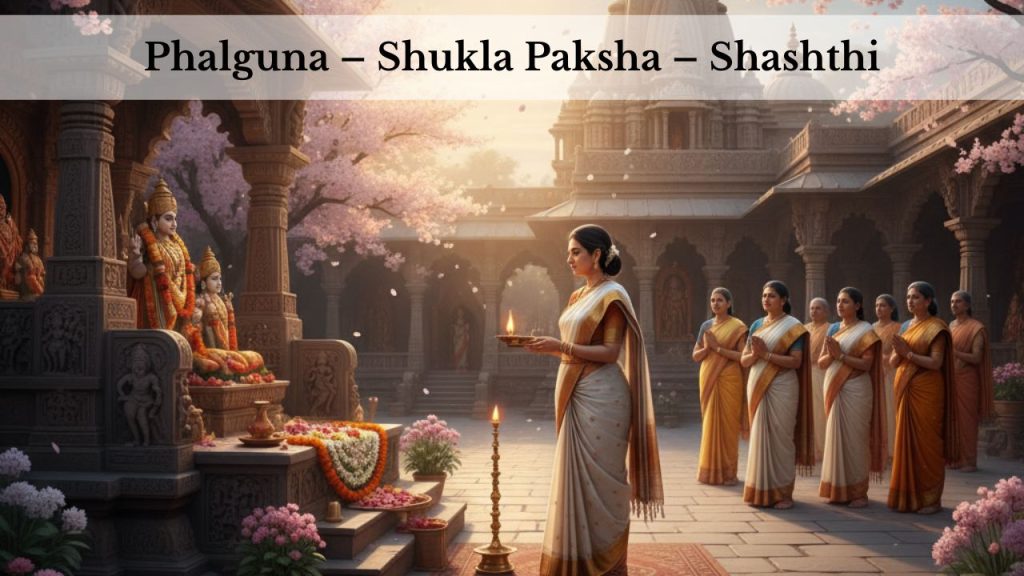 Phalguna - Shukla Paksha - Shashthi.
